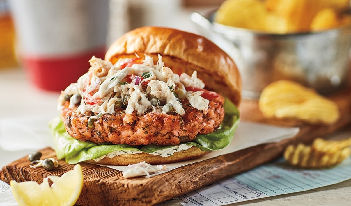 Jay’s Home Run Crab Salad Burger - Recipe